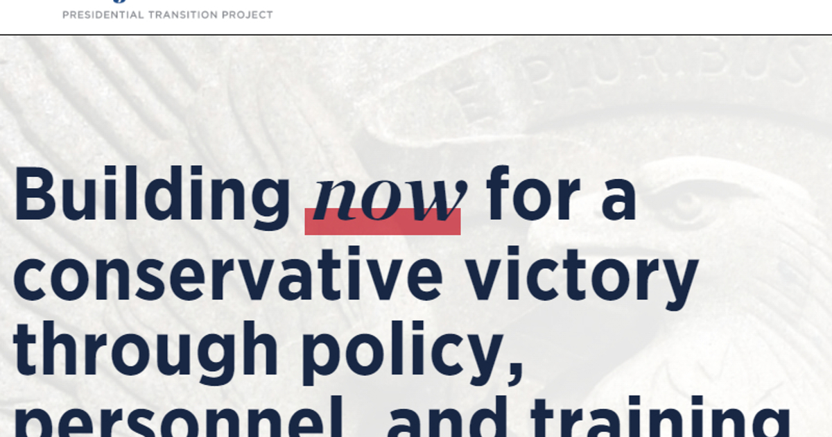 AFN - Think tank takes diplomatic route after Trump disses Project 2025